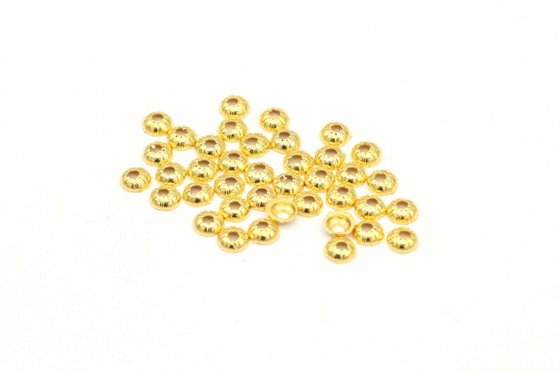 24k Gold Plated End Cap Round End Cap Dome End Cap Basse | Etsy