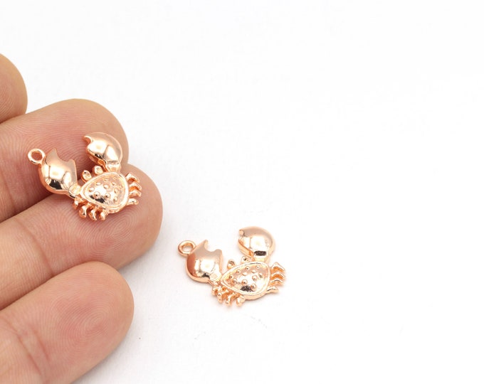 Stainless Steel Crab Connector Crab Earrings Charms and Pendant ...