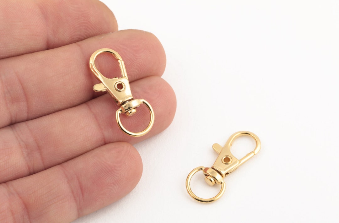 24k Gold Plated Key Chain, Split Key Chain Rings, Key Chain and ...