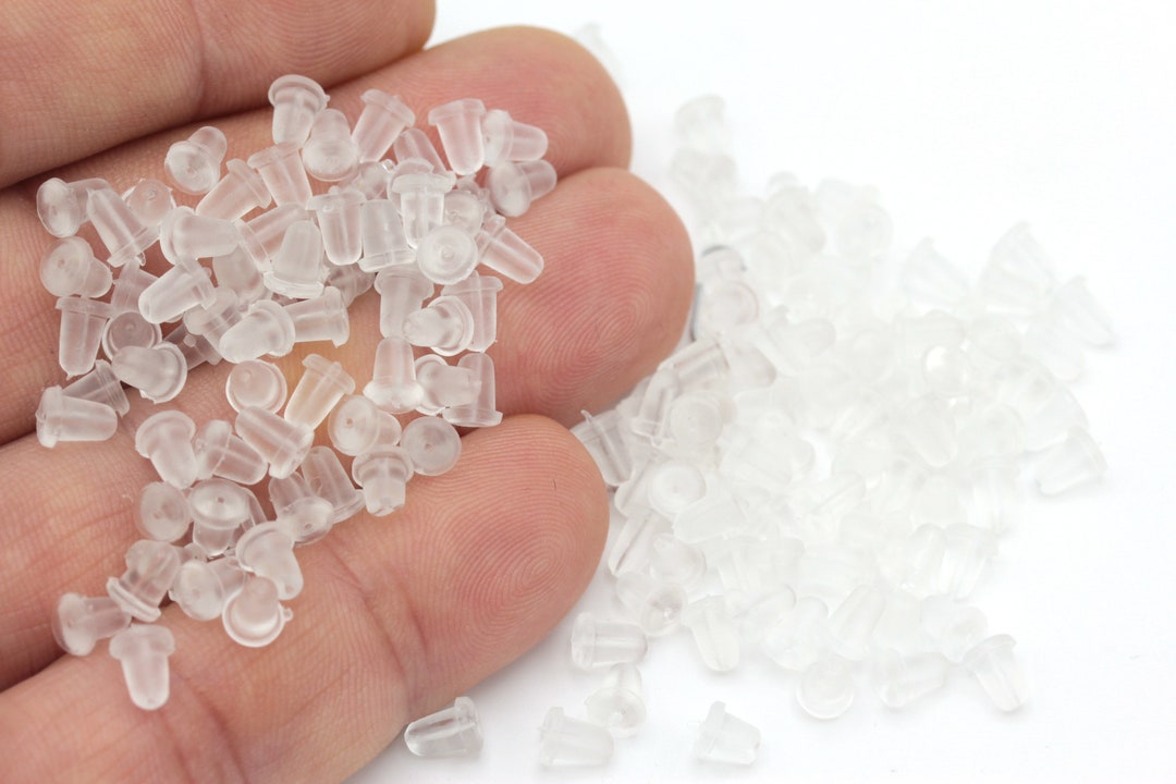 200 Pcs Silicon Earring Backs, Earring Stops, Rubber Earring Stopper ...