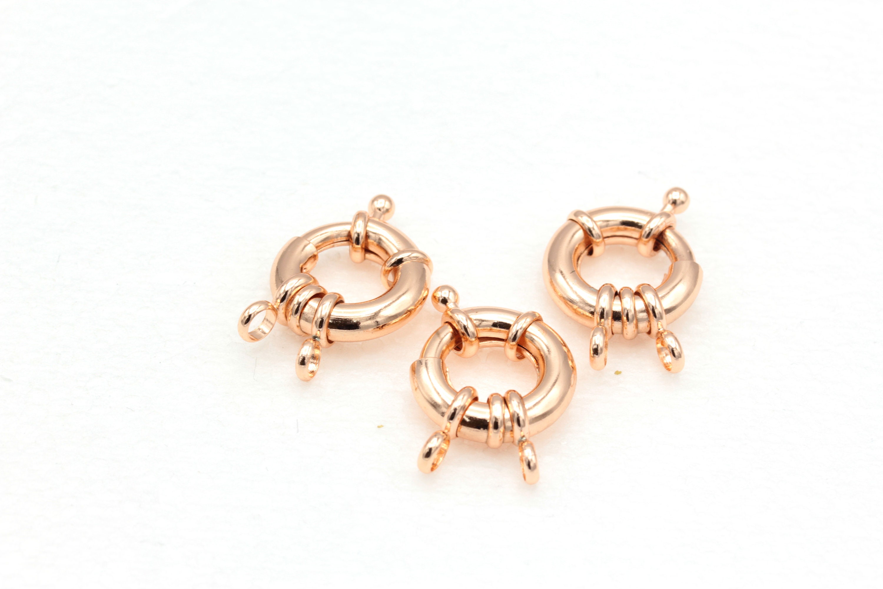 1 Pcs19mmrose Gold Spring Clasp Round Gold Clasp Spring - Etsy UK