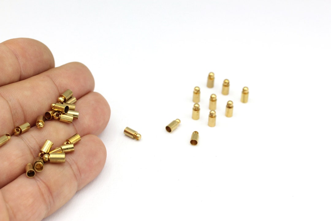 İnner Hole 3mm Tube End Cap, Raw Brass End Cap , Solid Brass End Cap ...