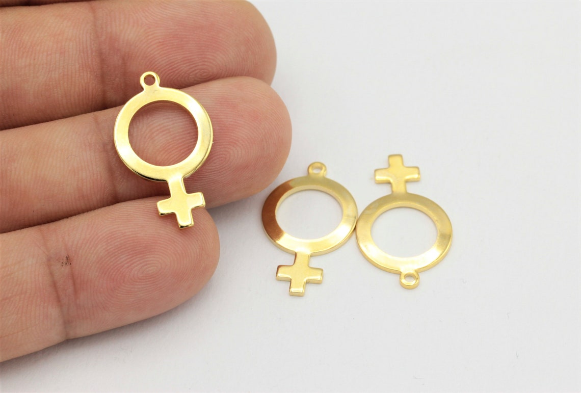 Feminist Gold Venus Symbol,gender Symbol Necklace,venus Symbol ,gold ...