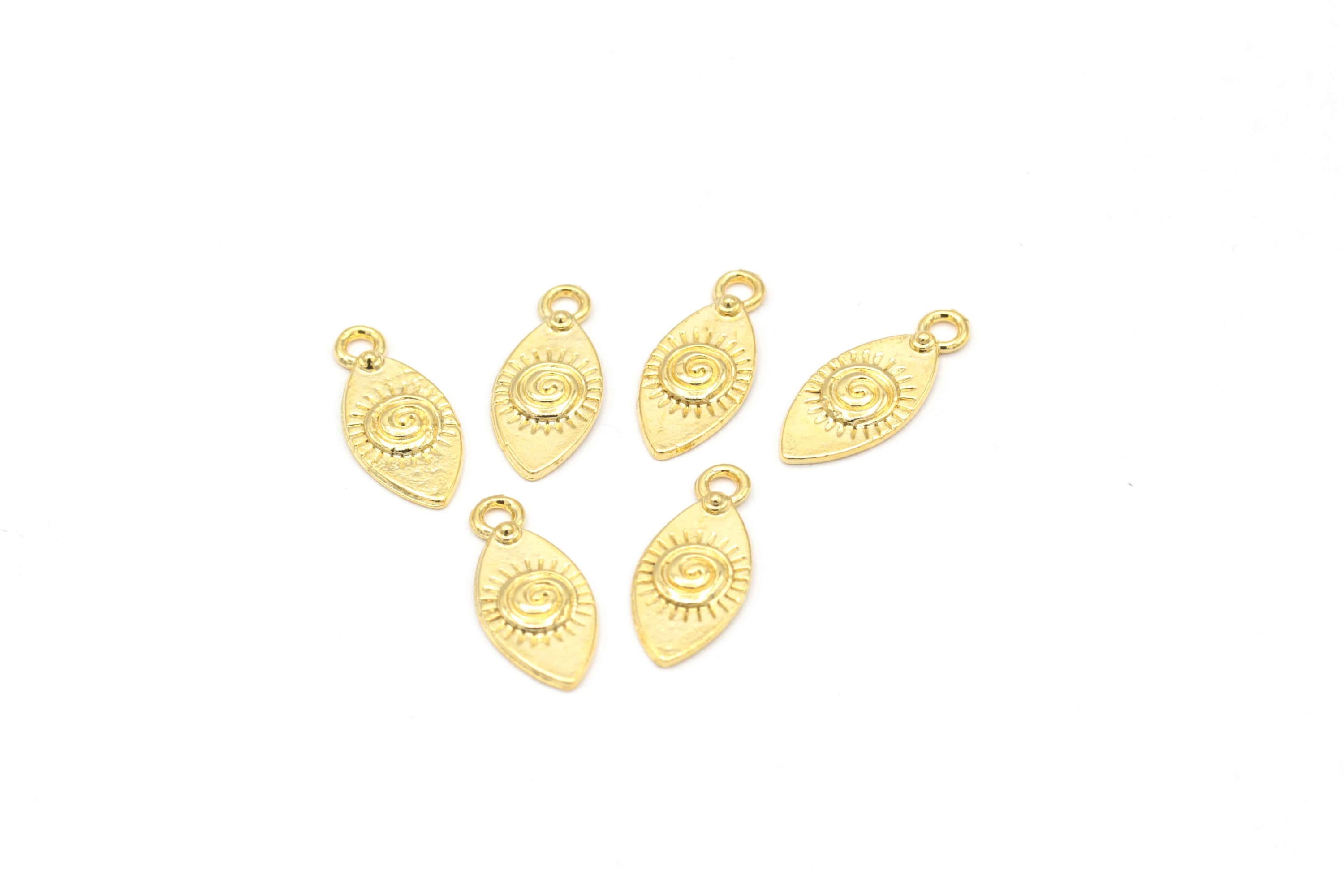 24k Gold Plated Loop Drop Jewelry Drop Necklace Pendant Loop - Etsy