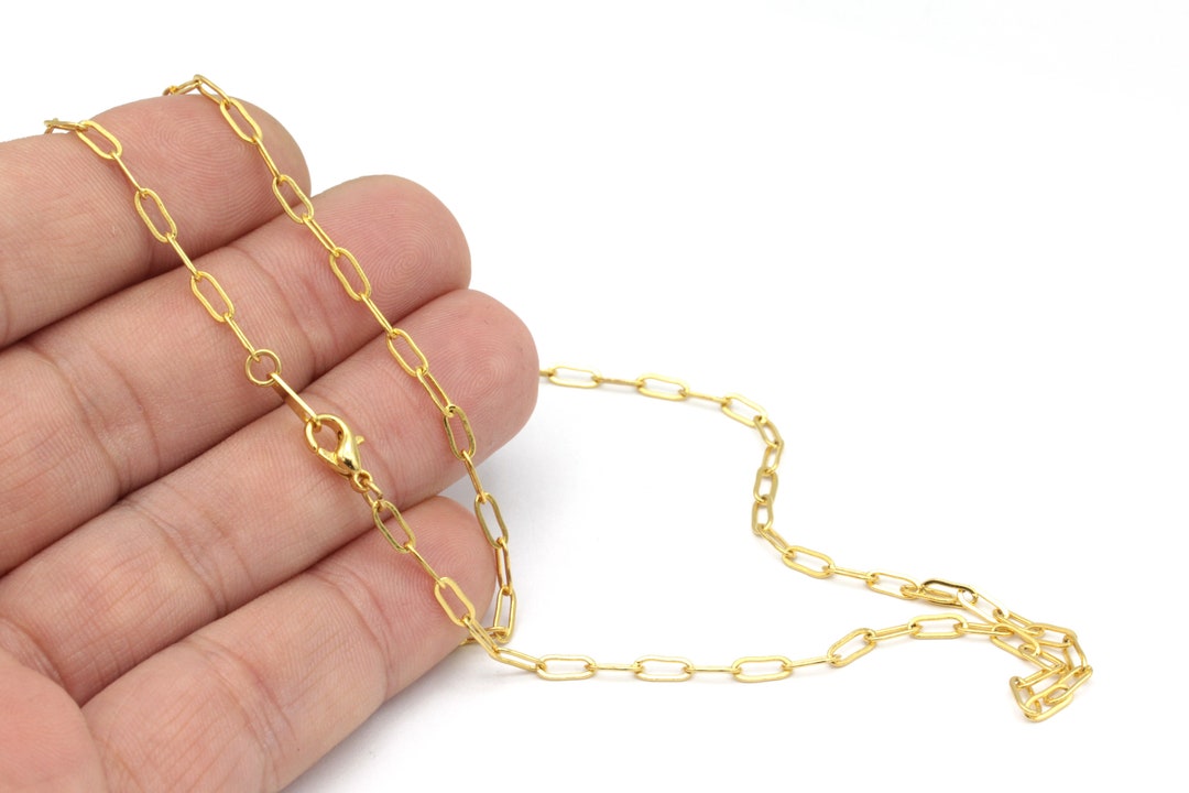 24k Gold Plated Oval Chains, Gold Plated Finished Chains, Soldered ...