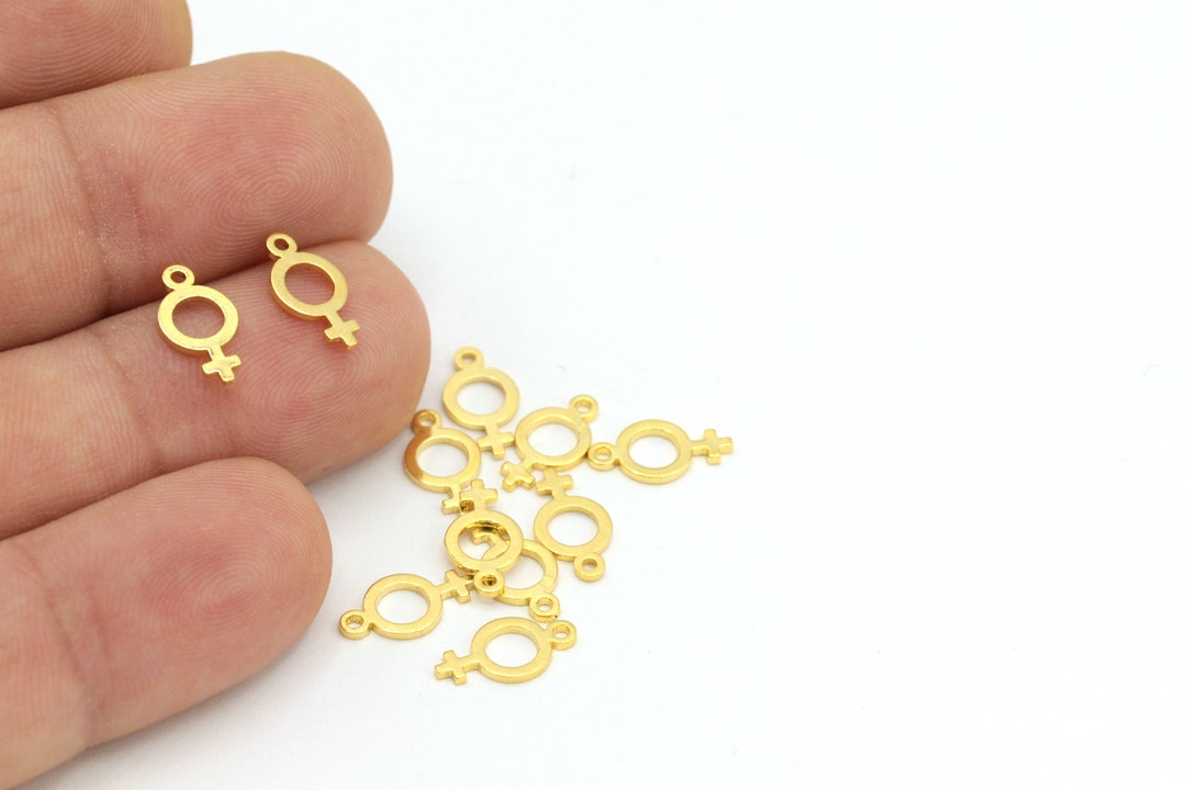 Feminist Venus Symbol, Gender Symbol Necklace, Gold Plated Venus Symbol ...