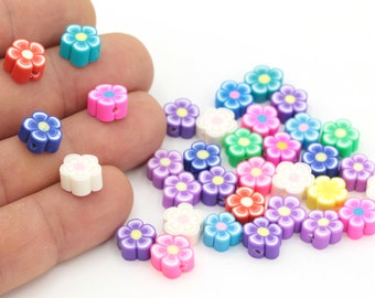 Fimo Flower Beads - Etsy