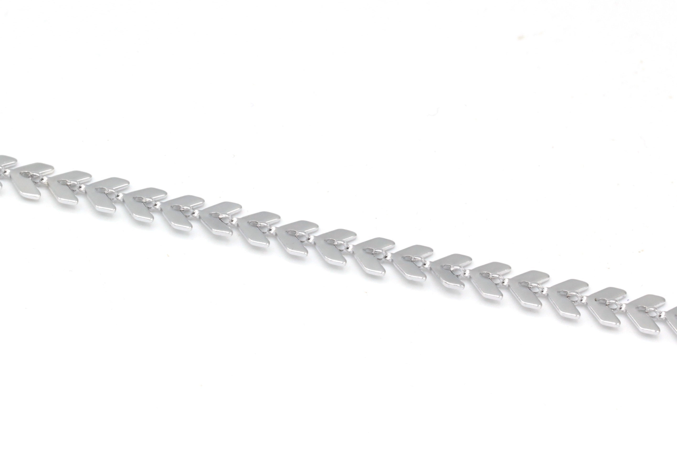 Silver Plated Arrow Chains, Arrow Chains, Chevron Arrow Chains, Chevron ...