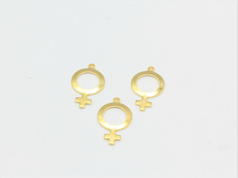 Feminist Gold Venus Symbol,gender Symbol Necklace,venus Symbol ,gold ...