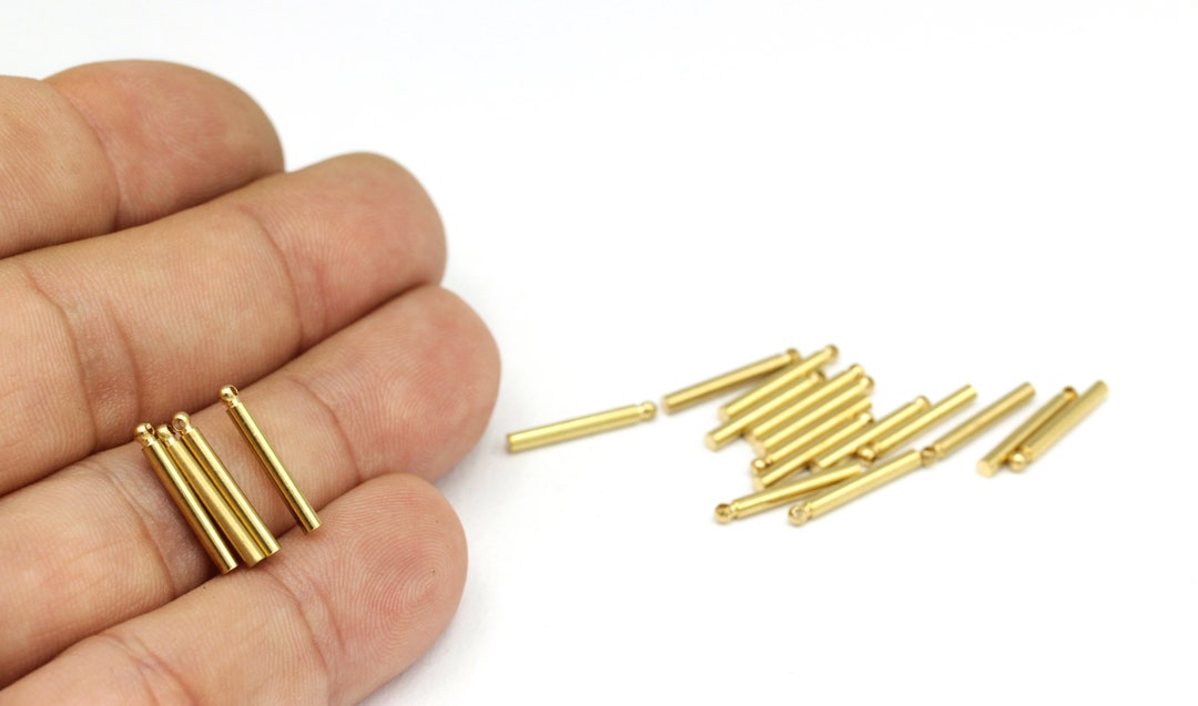 Long Square Bar, Long Bar , Pendant Bar, Connectors,raw Brass Bar ...