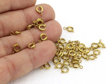 Micro-pave Round Spring Clasp, Nautical Clasp, Wheel Clasp, CZ Necklace ...