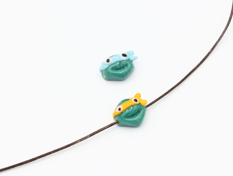 13x15mm Hand Made Murano Glass Turtle Beads, Murano Animal Beads ...
