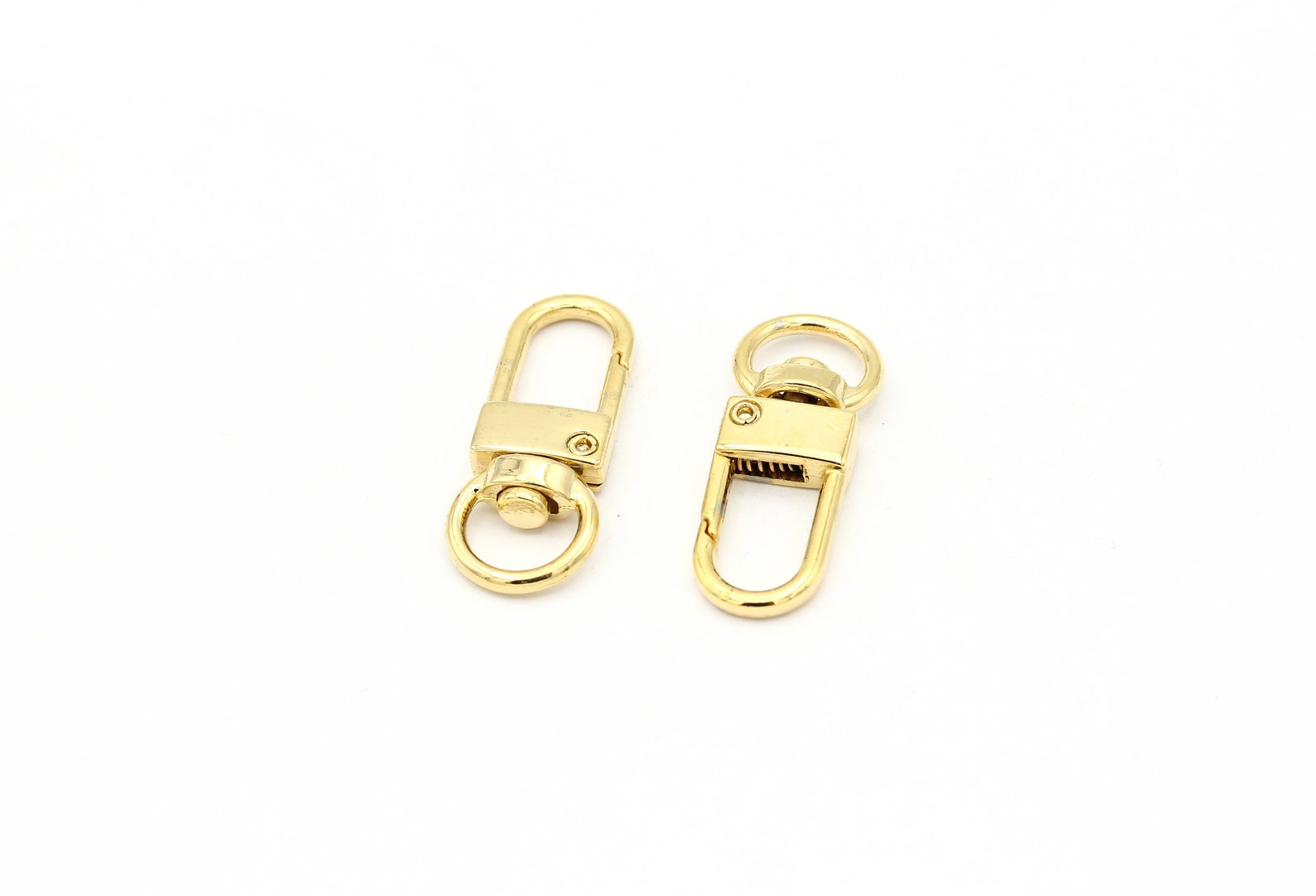 24k Gold Plated Key Chain, Split Key Chain Rings, Key Chain and ...