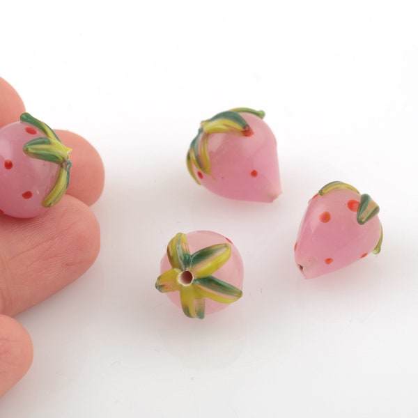 Strawberry Beads - Etsy