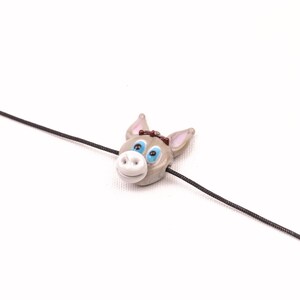 Hand Made Murano Glass Donkey Beads, Animal Glass Beads, Lampwork ...