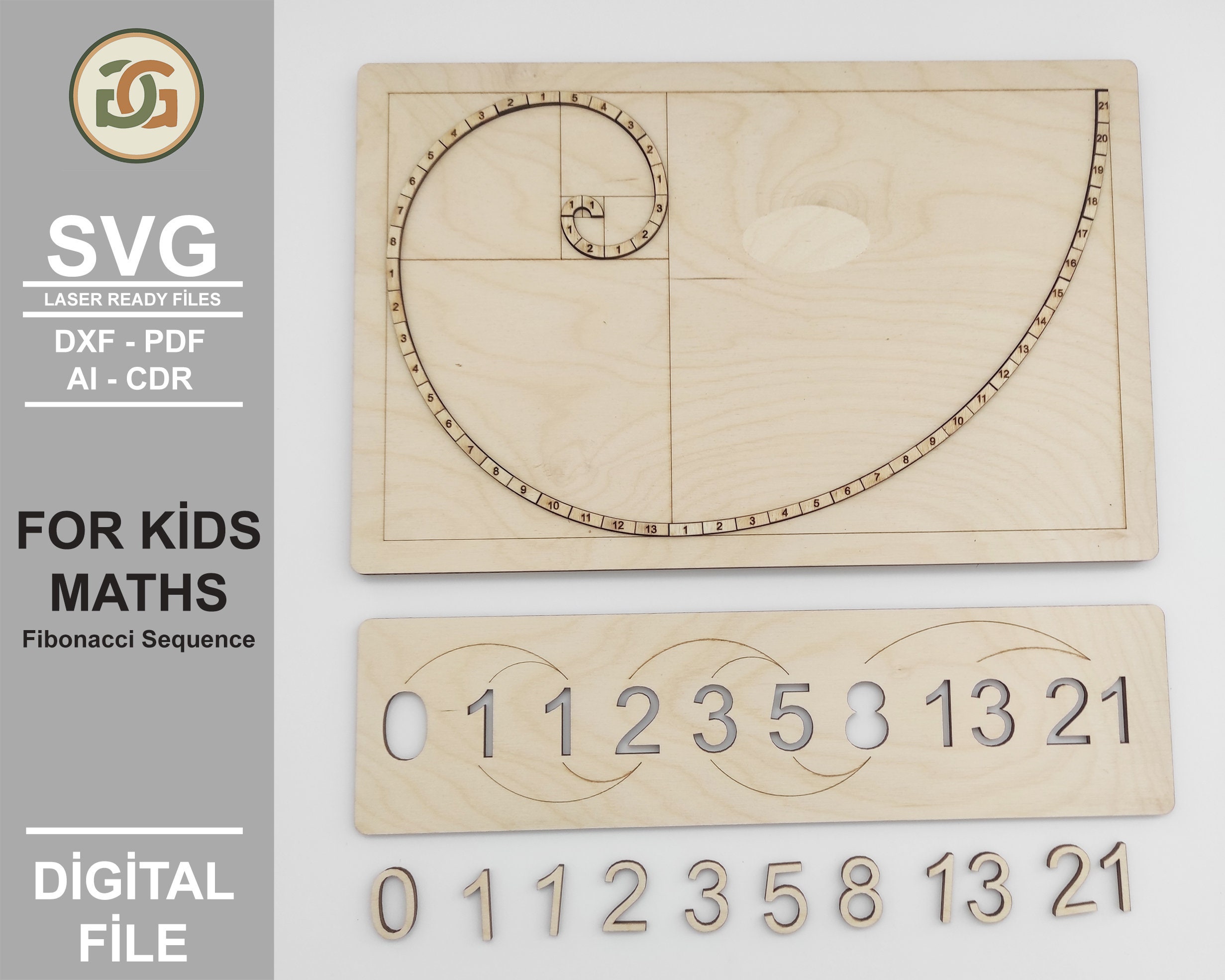 Montessori Fibonacci Kids Math Game Golden Ratio - Etsy