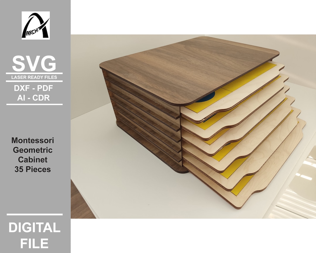 Montessori Geometric Cabinet - Montessori Geometric Shapes - Digital ...