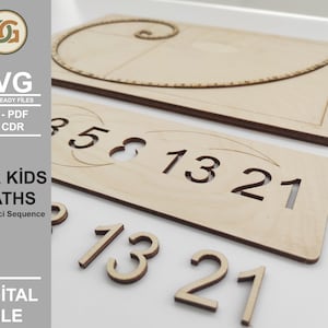 Montessori Fibonacci Kids Math Game - Golden Ratio - Educational Toys ...