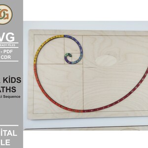 Montessori Fibonacci Kids Math Game - Golden Ratio - Educational Toys ...