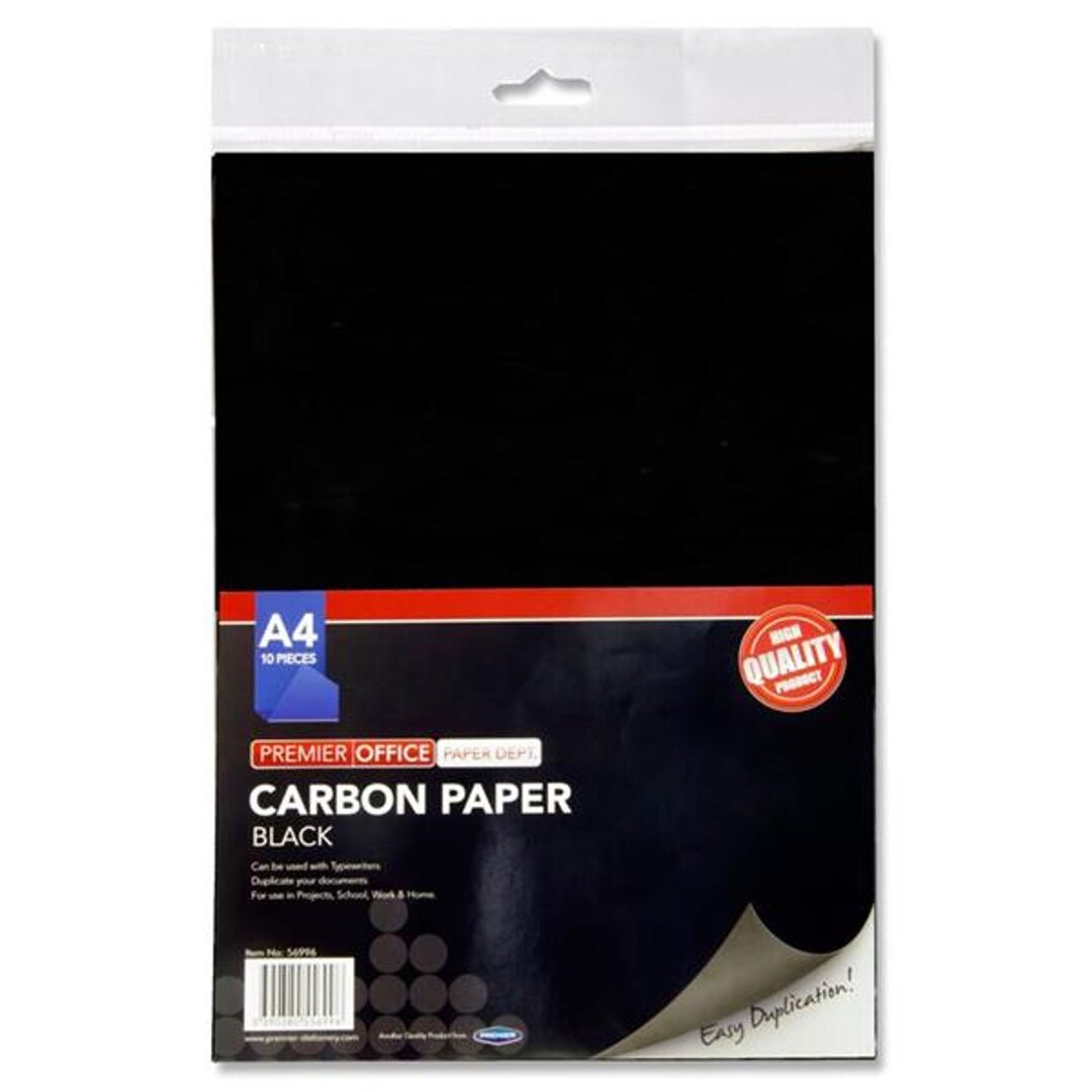 Pack of 10 Sheets A4 Black Carbon Paper - Etsy