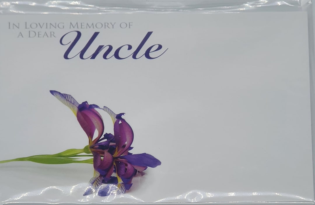 Large – in Loving Memory of a Dear Uncle - Etsy UK
