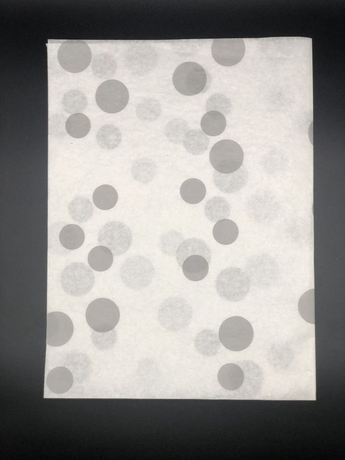 White Paper With Grey Bubble Spots Tissue Sheet 18gsm 500 X - Etsy