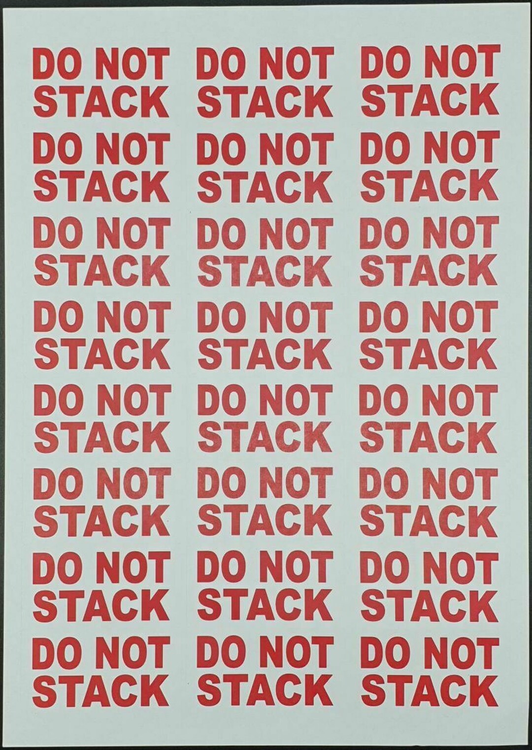 Do Not Stack A4 Sheets Labels 64mm Wide X 34mm High - Etsy