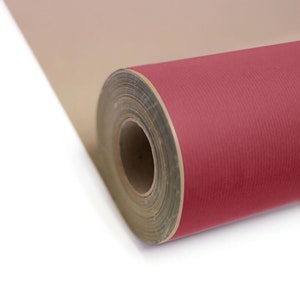 Red Kraft Roll Wrapping Paper 500mm Choose Length - Etsy UK