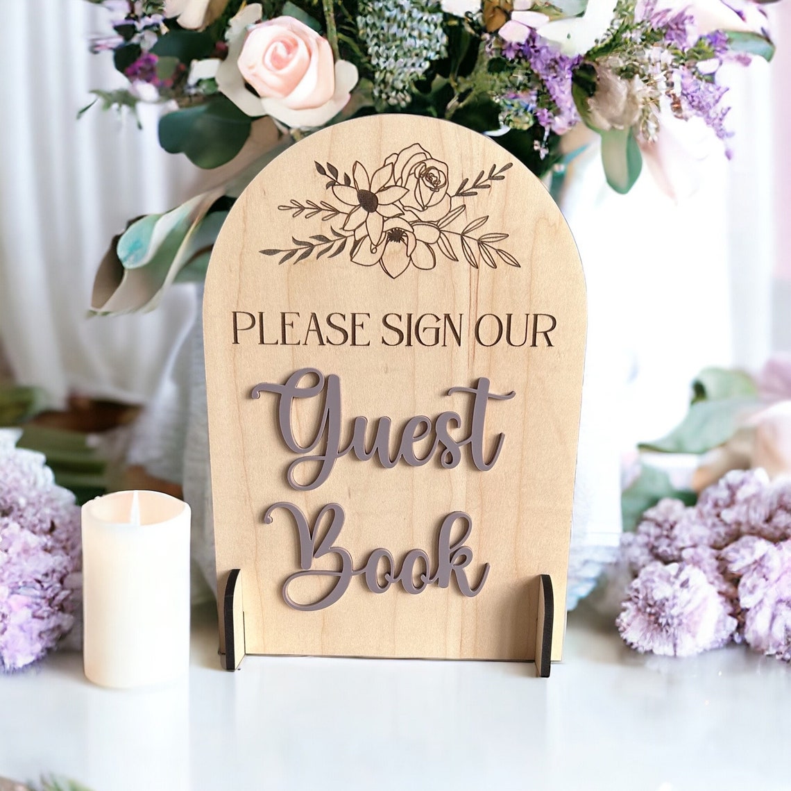 Personalised Arch Wedding Sign, Layered Acrylic Wedding Sign, Wedding ...