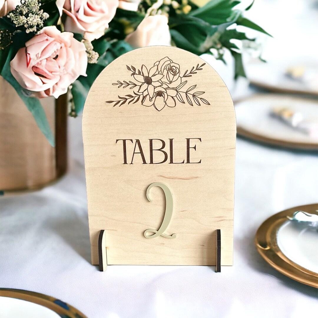 Wedding Arch Sign, Layered Wedding Sign, Table Number Sign, 3D Sign ...