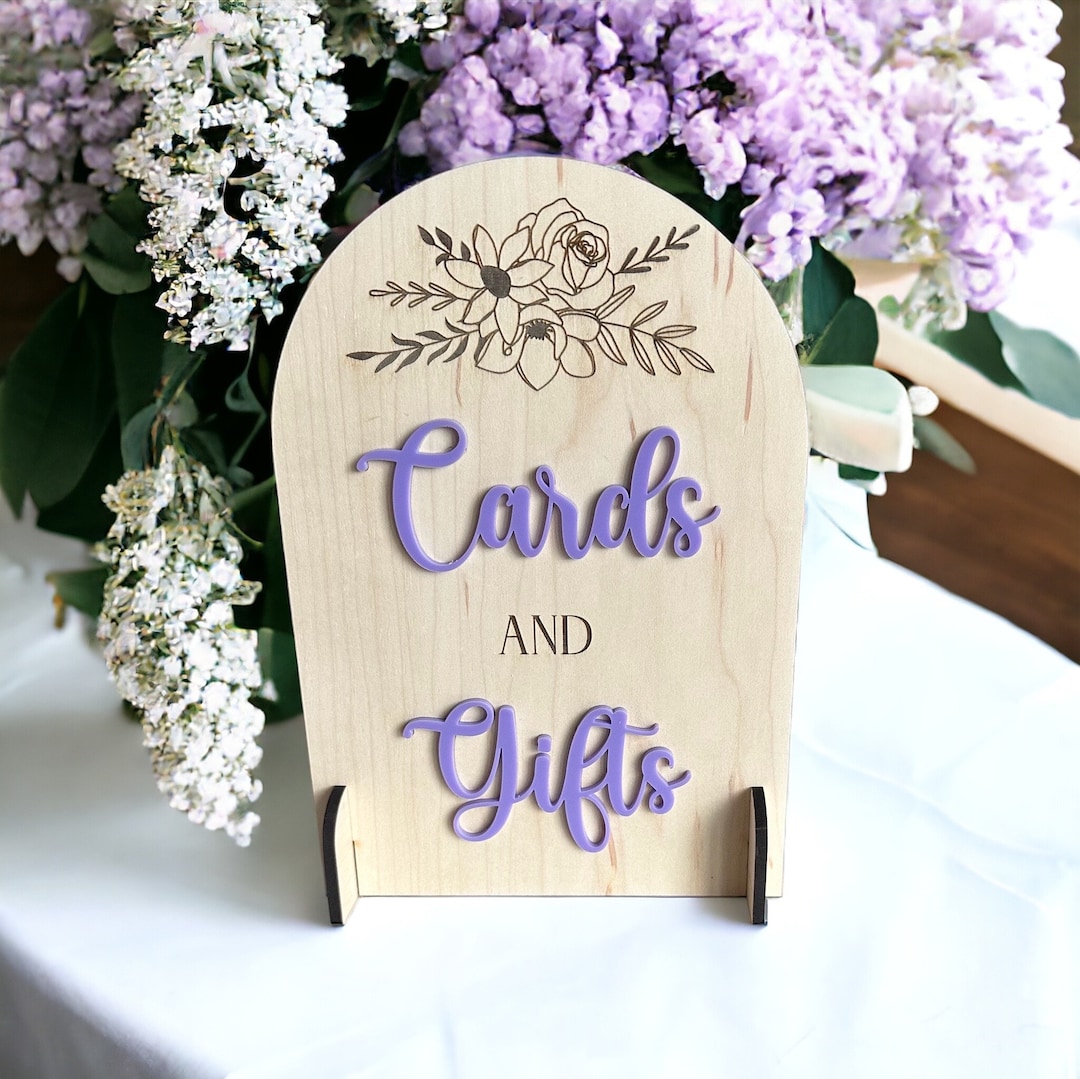 Wedding Arch Sign, Layered Wedding, Cards and Gifts Sign, Wedding ...