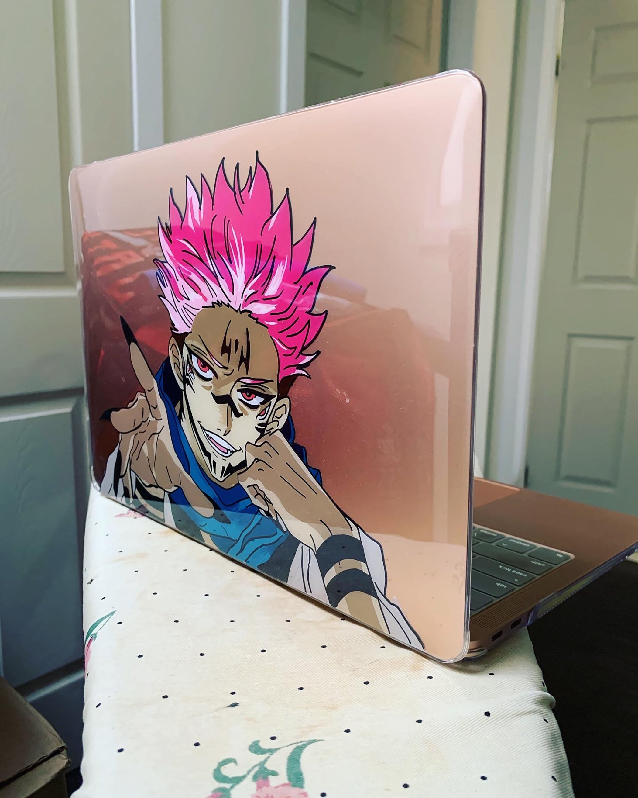 Custom Painted Anime Laptop Cover for MacBook - Etsy