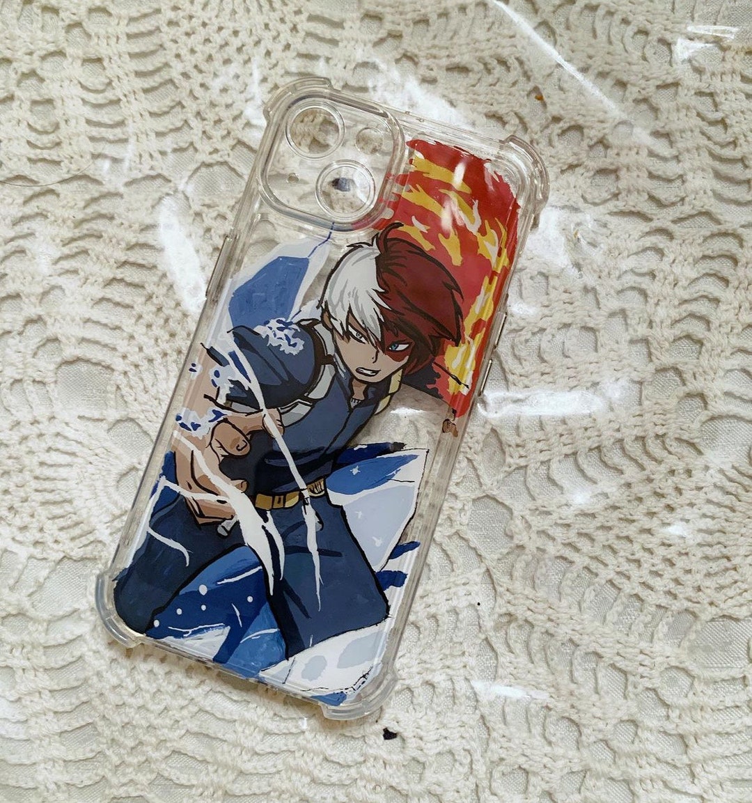 Custom Painted Anime iPhone Case - Etsy