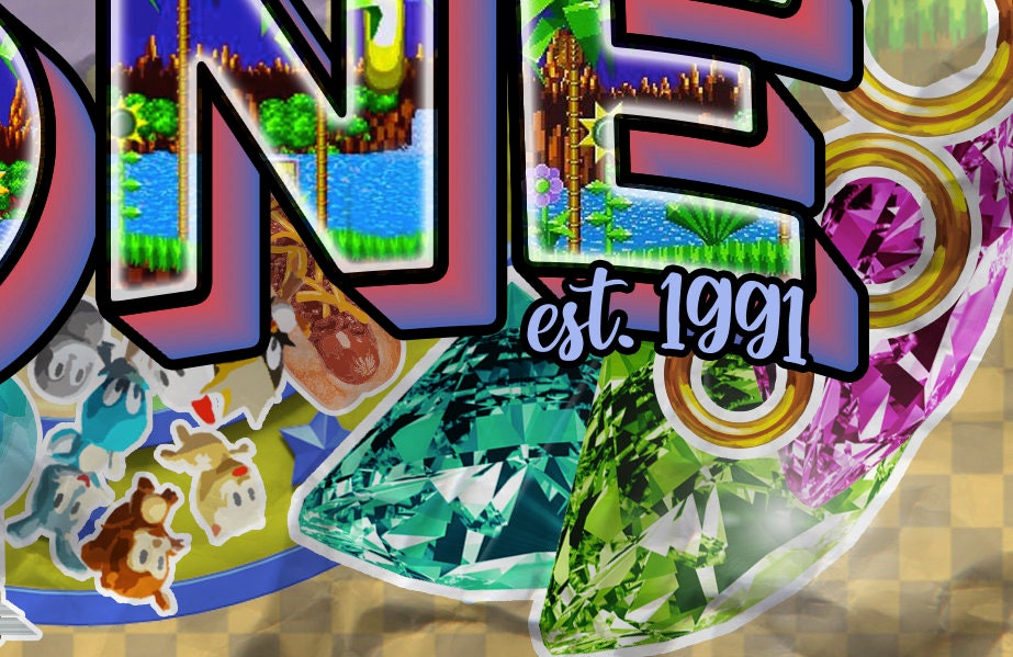 6x4 Sonic the Hedgehog Inspired Destination Mailable Postcard Green ...