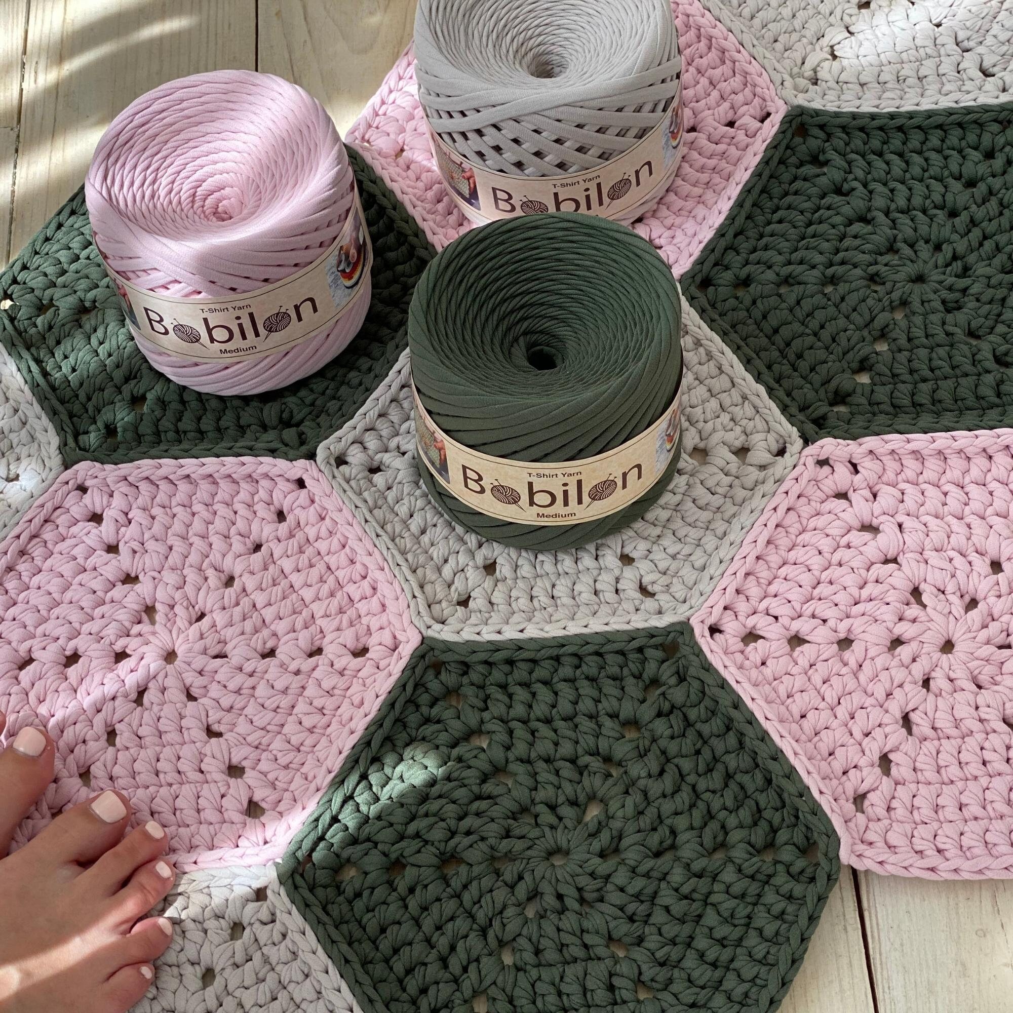 Crochet PDF Pattern Diamond Carpet, T Shirt Yarn Beginner Crochet ...
