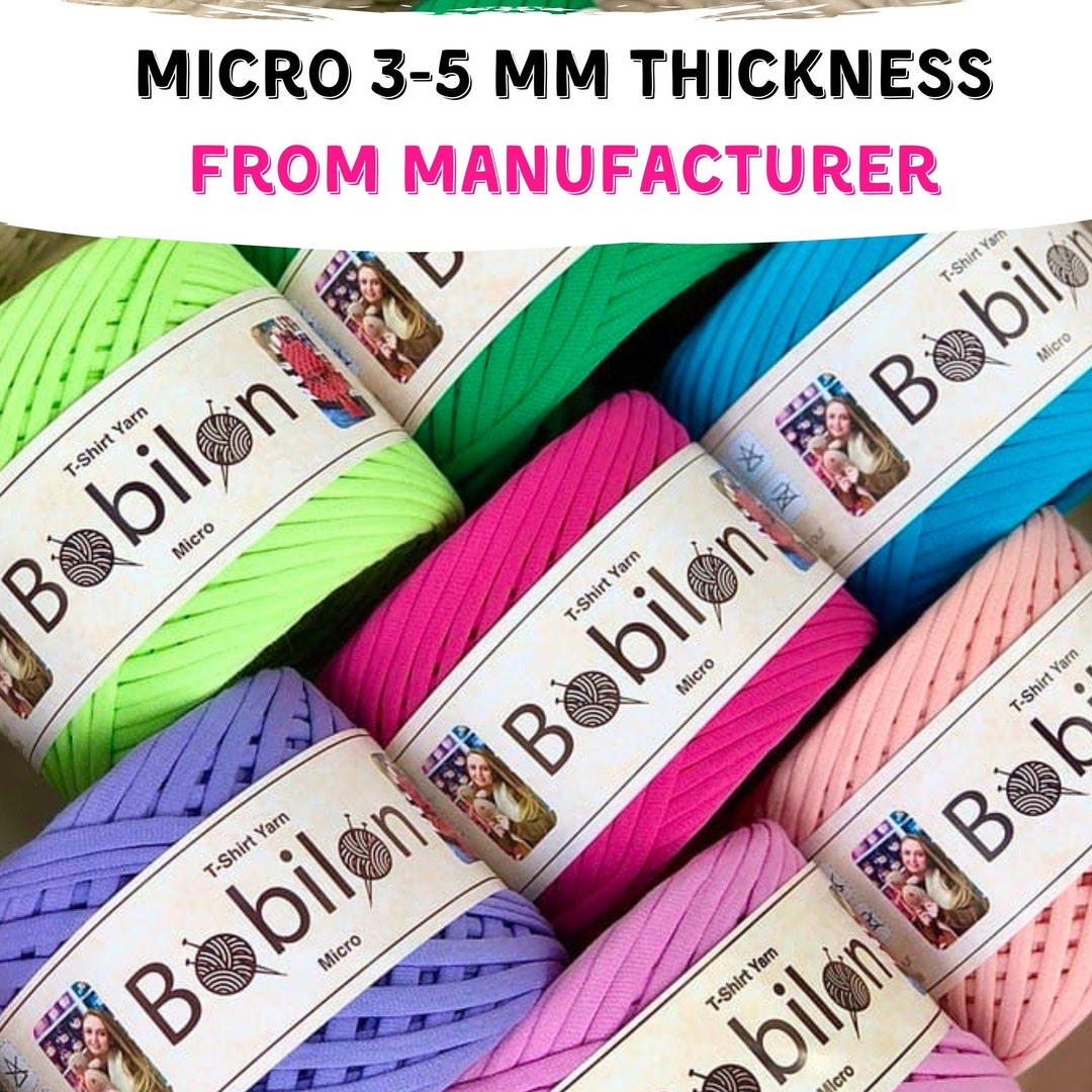 Crochet T-shirt Yarn, Fabric Knitting Yarn 3-5 Mm, Cotton Thread ...