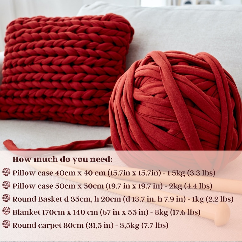 Super Chunky Cotton Yarn: Arm Knitting, Jumbo Blanket Rug Yarn (1.5 Kg ...