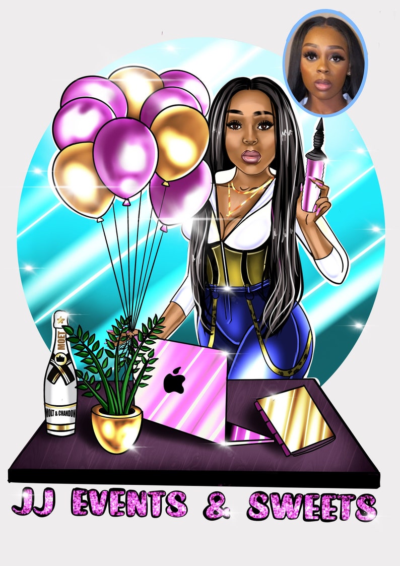 Custom Cartoon Logo Cartoon Portrait Logo Design Business - Etsy