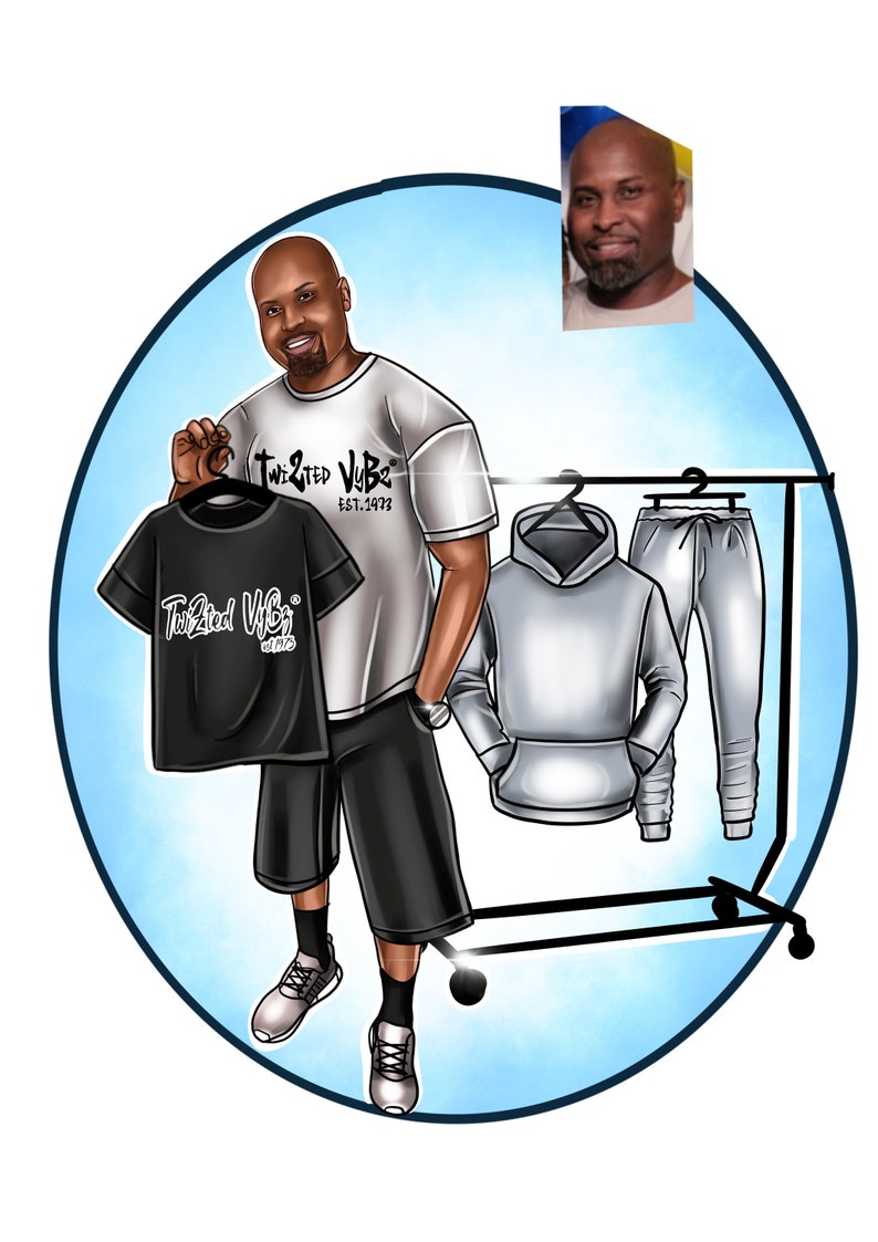 Custom Man Portrait Logo Design: Business & Social Media (digital ...