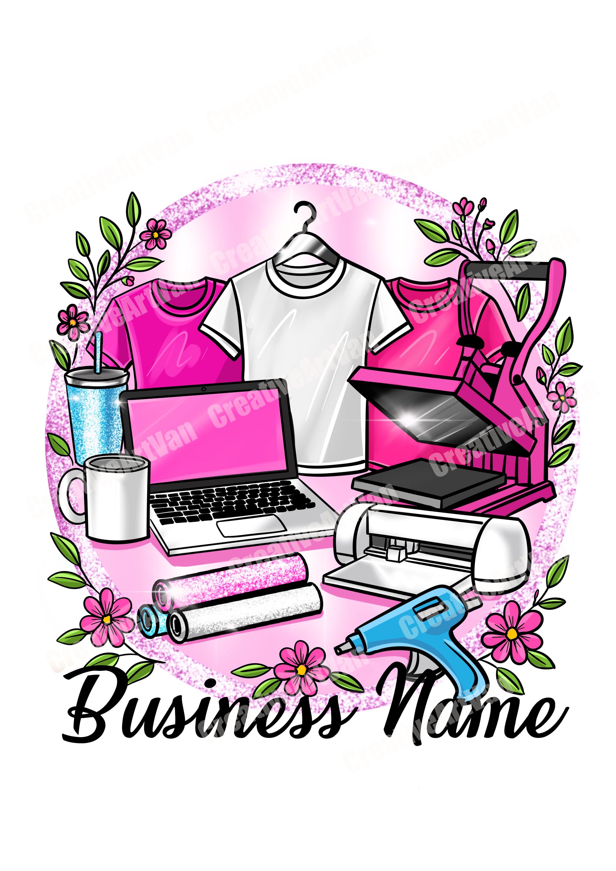 Cartoon Business Logo Portrait: Custom Crafter Design (digital File) - Etsy