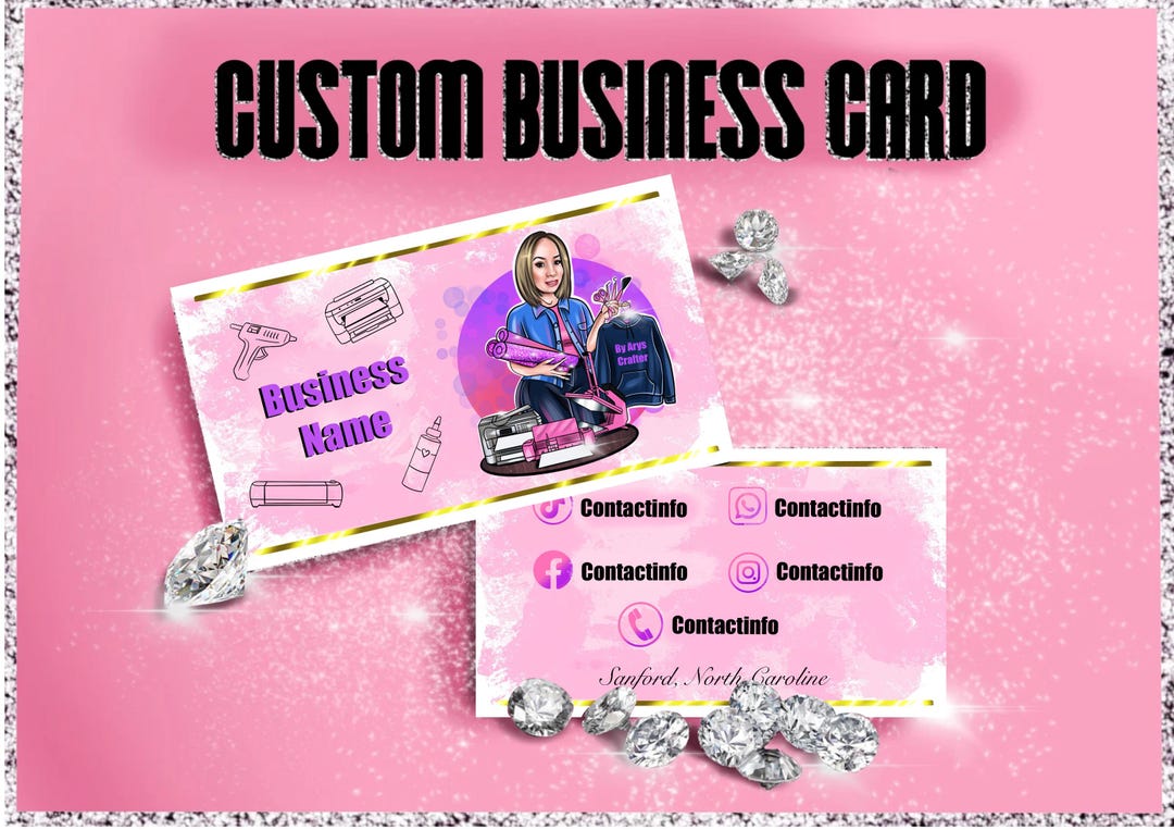Custom Business Cards Design, Cartoon Logo Business Card, Personalized ...