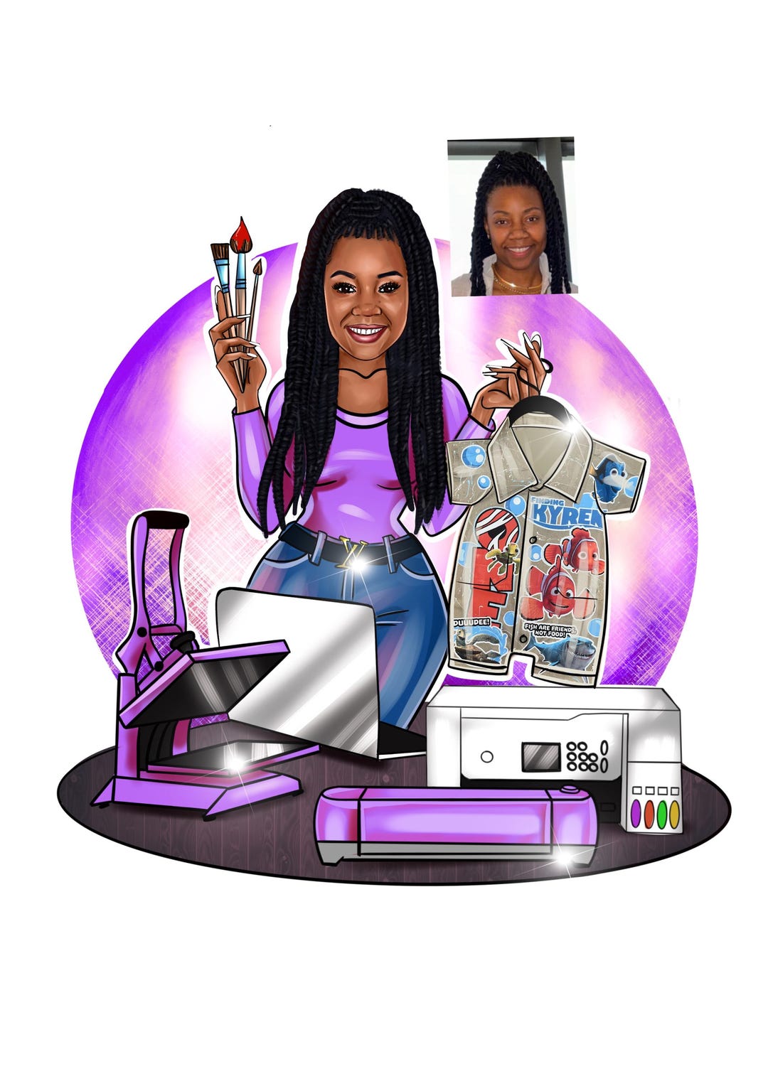 Custom Cartoon Logo Design: Business or Crafter Logo (digital File Only ...
