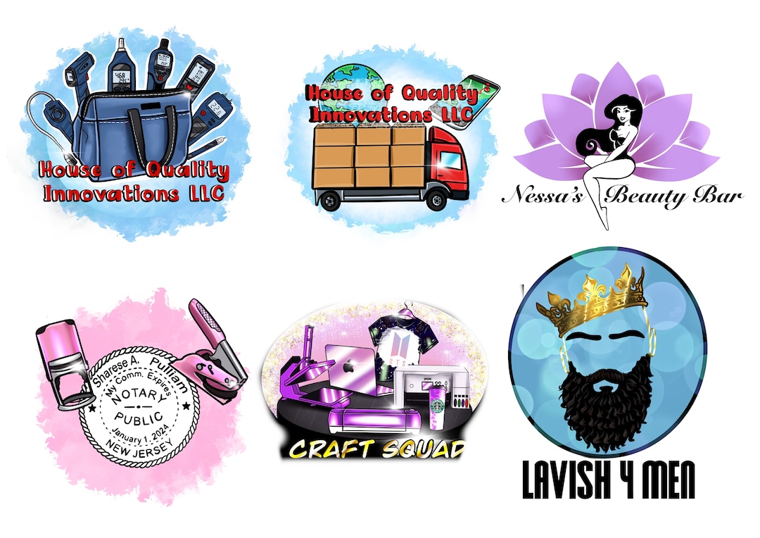 Business Logo Portrait, Tumbler Logo Design, Cricut Crafter Logo ...