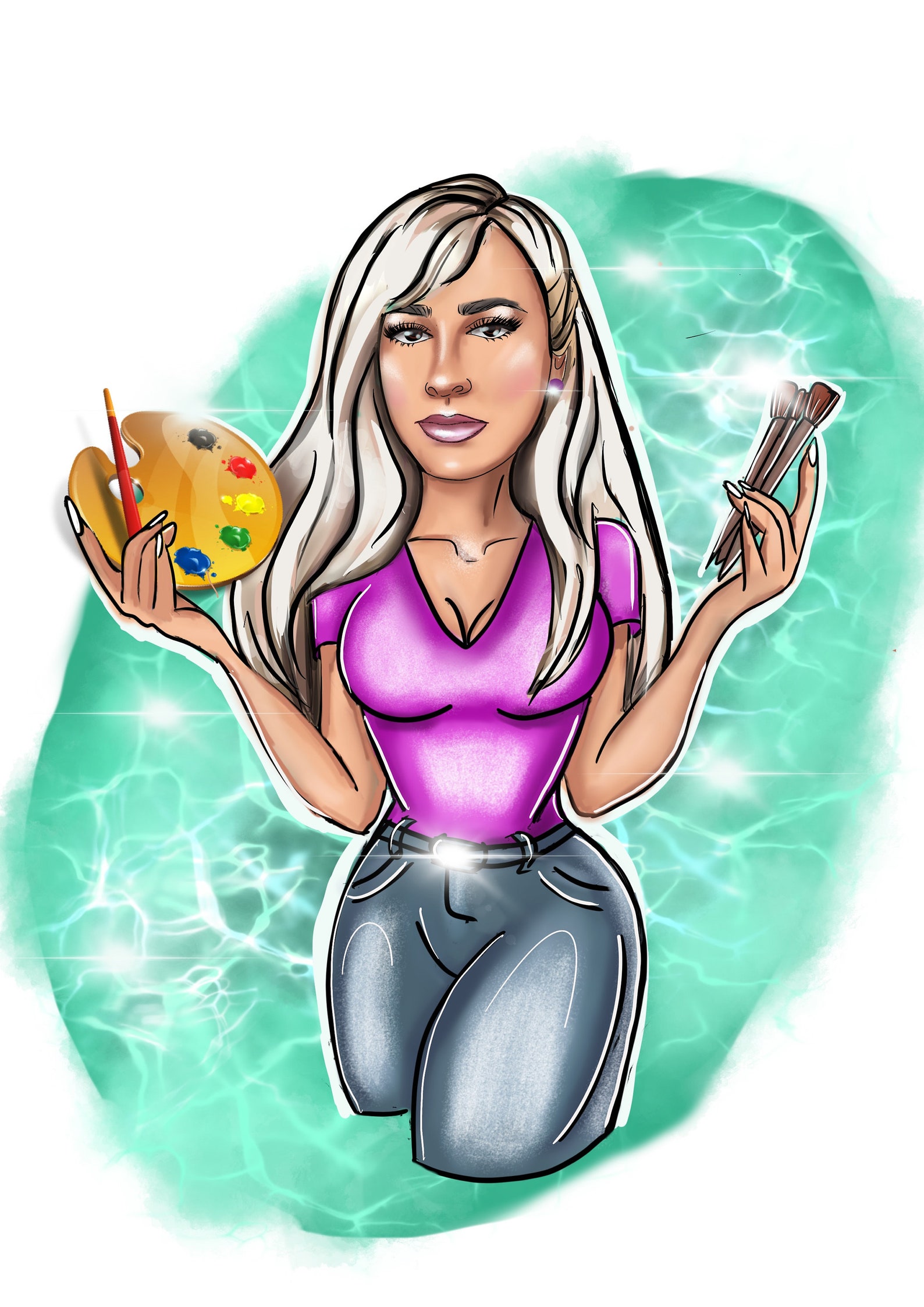 Custom Portrait Logo Cartoon Portrait for Your Business Logo - Etsy