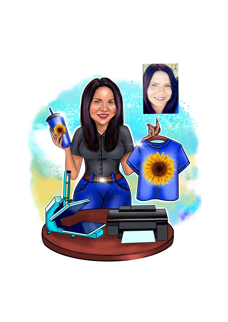 Portrait Logo Custom Cartoon Portrait for Your Business Logo - Etsy