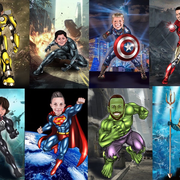 Custom Super Hero - Etsy