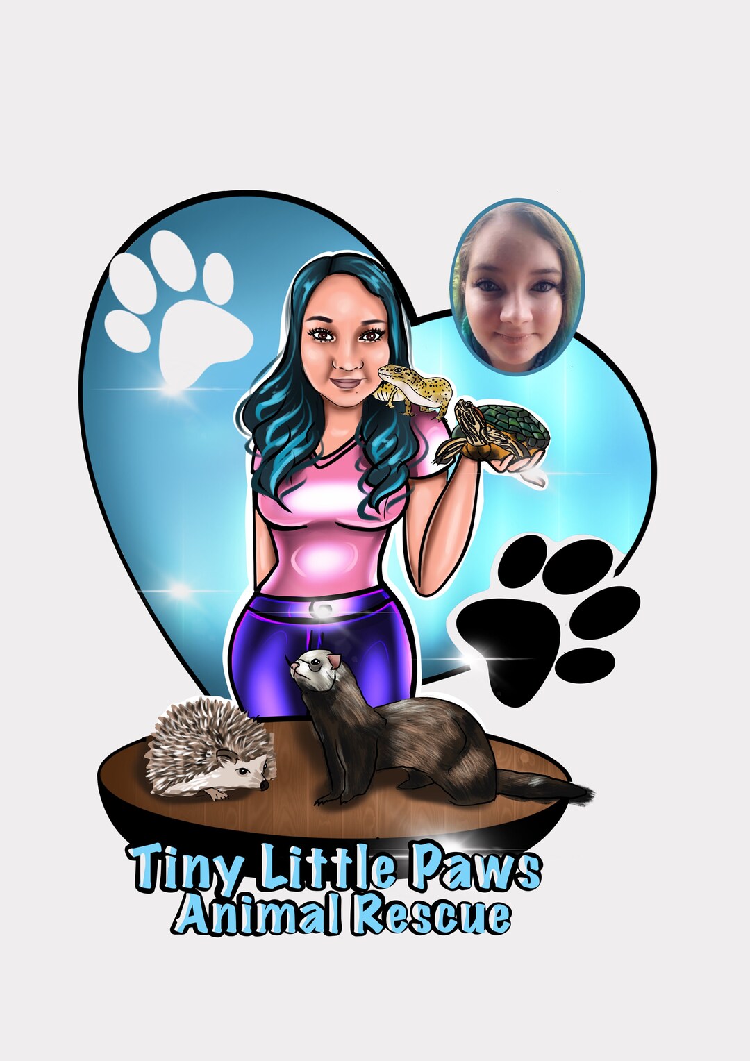 Custom Cartoon Portrait Logo: Digital Art for Business (digital ...