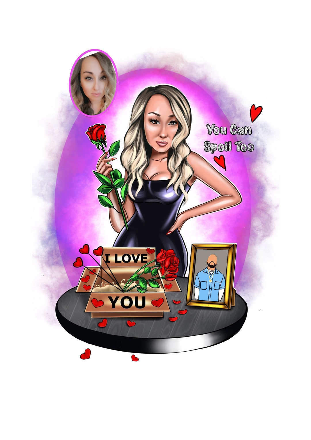 Portrait Logo, Cartoon Logo, Cartoon Business Logo, Tumbler Logo, Logo ...