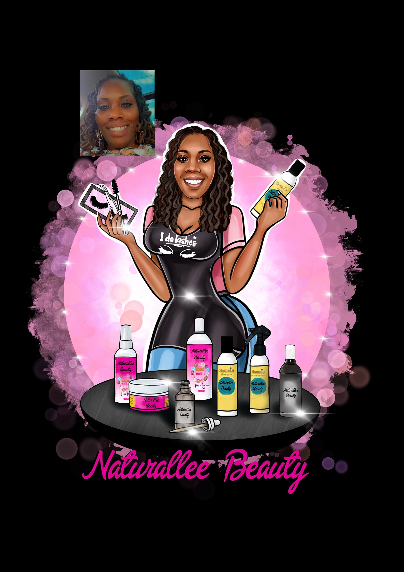 Custom Cartoon Logo Portrait: Small Business Branding (digital Hand ...