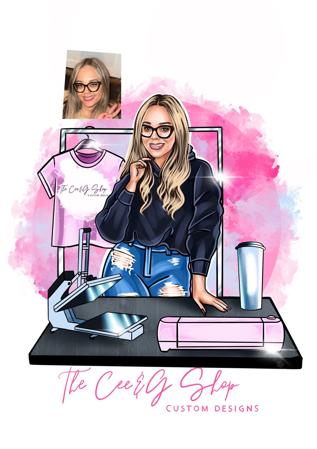 Cartoon Logo for Your Business, Crafter Logo, Custom Logo, Children ...